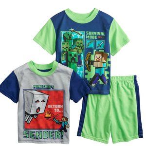 Nintendo | Pajamas | Nwt 8 Boy Girl Minecraft Gaming Creepers Hugs ...